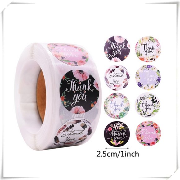 Office | 515 Thank You Stickers For Packages Boxes Envelopes Resellers ...